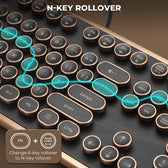 RK104 Wired Retro Mechanical Keyboard – GLENCREAG