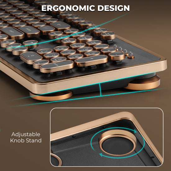 RK104 Wired Retro Mechanical Keyboard – GLENCREAG