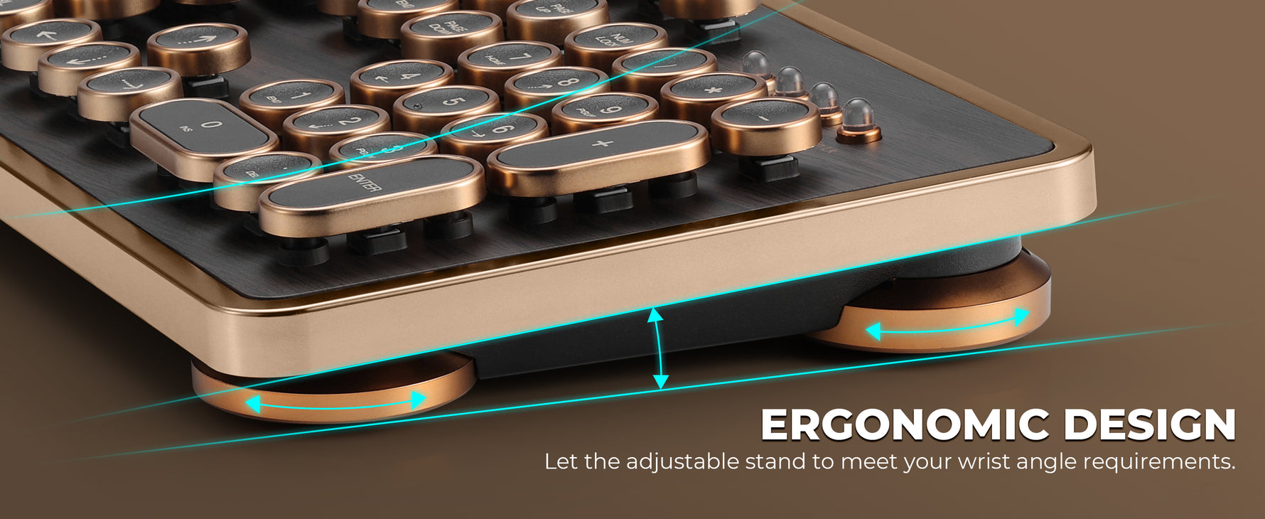 RK104 Wired Retro Mechanical Keyboard – GLENCREAG